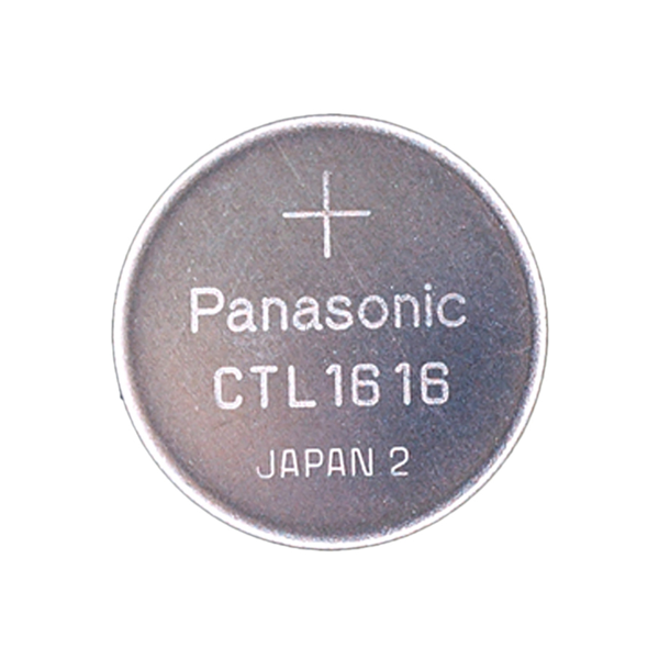 Panasonic Cobalt Titanium Lithium Battery, CTL1616, 16.0mm x 1.6mm ...