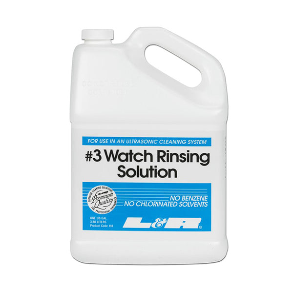 L&R #3 Watch Rinsing Solution, 1 gallon - Jules Borel & Co.