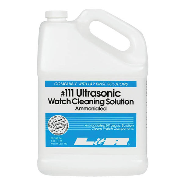 L&R #111 Ultrasonic Watch Cleaning Solution, 1 gallon - Jules Borel & Co.